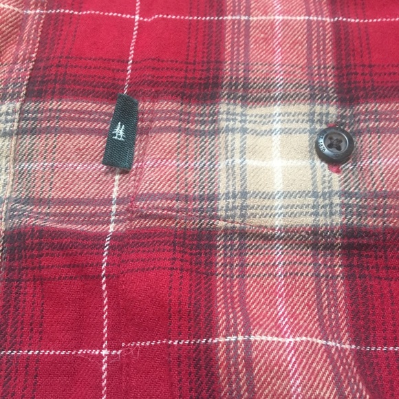 G.H. Bass & Co. | Shirts | Bass Mens Red And Beige Plaid Flannel | Poshmark